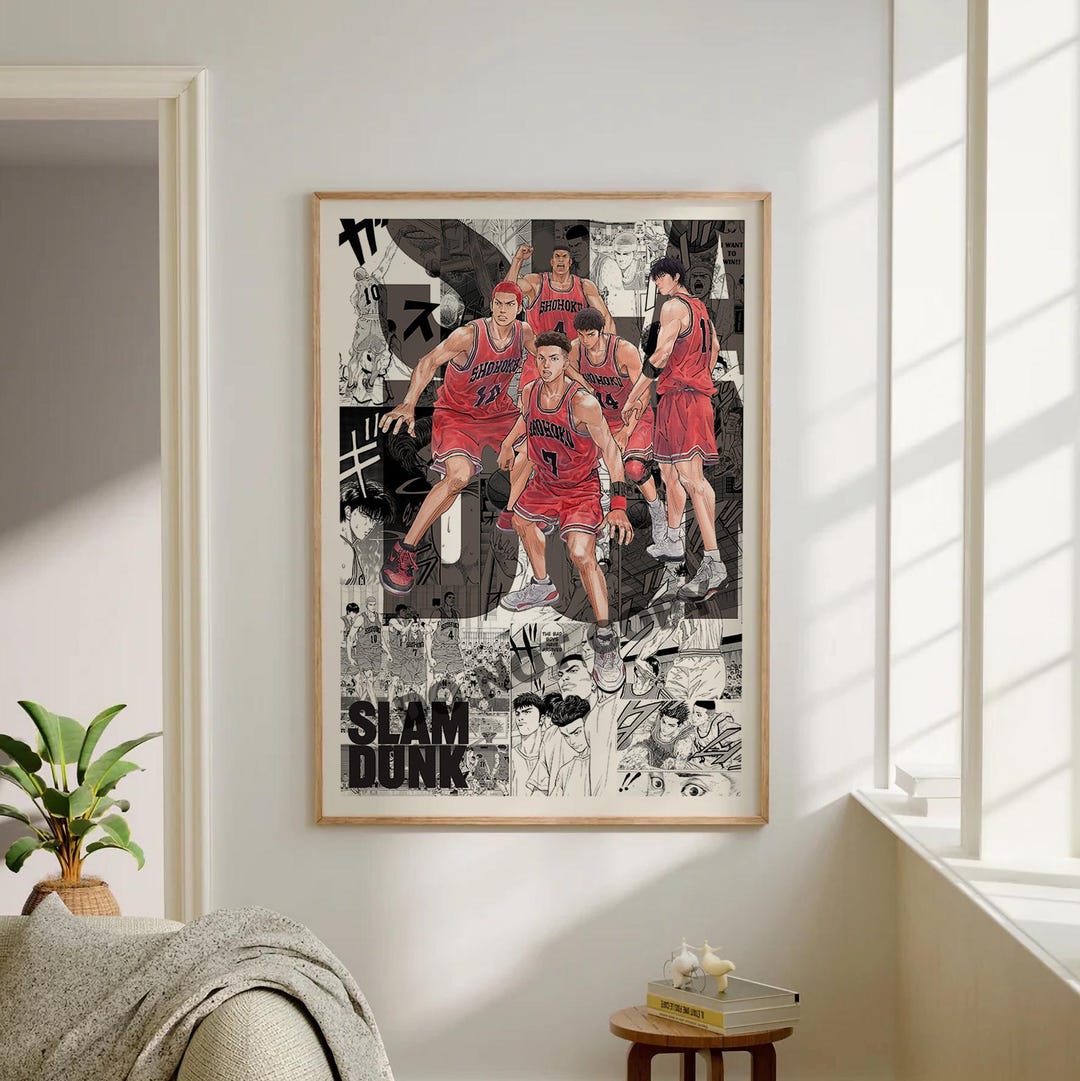Anime Manga Poster - Slam Dunk - Digital Download - Curated Manga ...