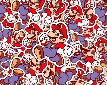 Super Mario Lucky Block Video Game Classic Kid Nerd Sticker | Laptop ...