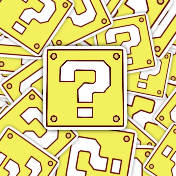Mario Question Block - Etsy UK