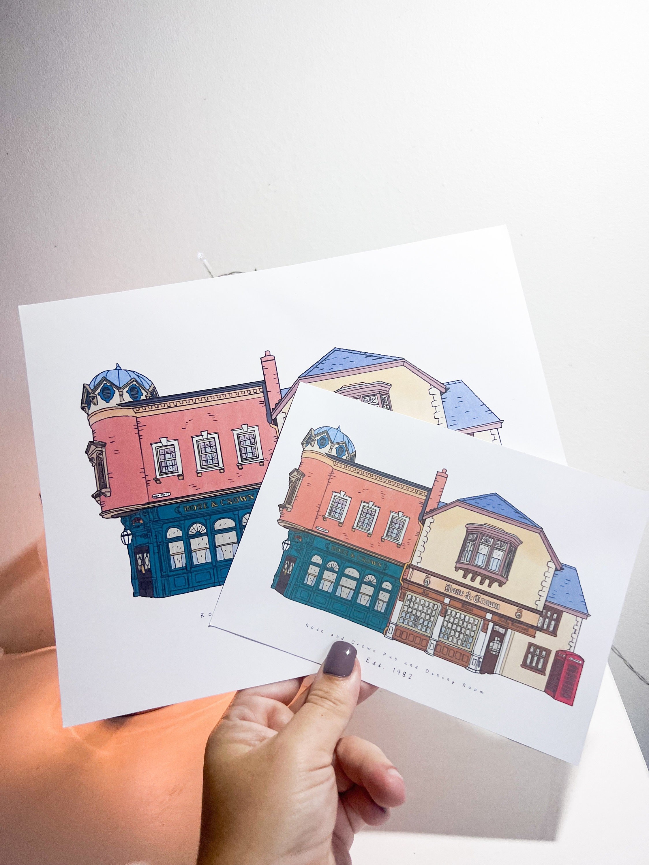 ROSE AND CROWN Pub Print Epcot Print - Etsy