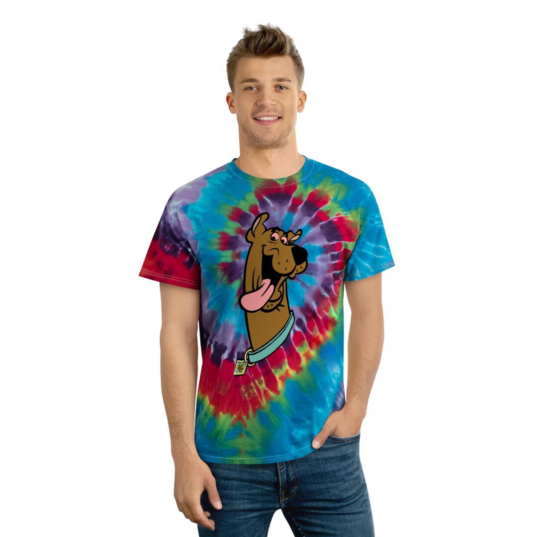 Scooby-doobie Tie-dye Tee - Etsy