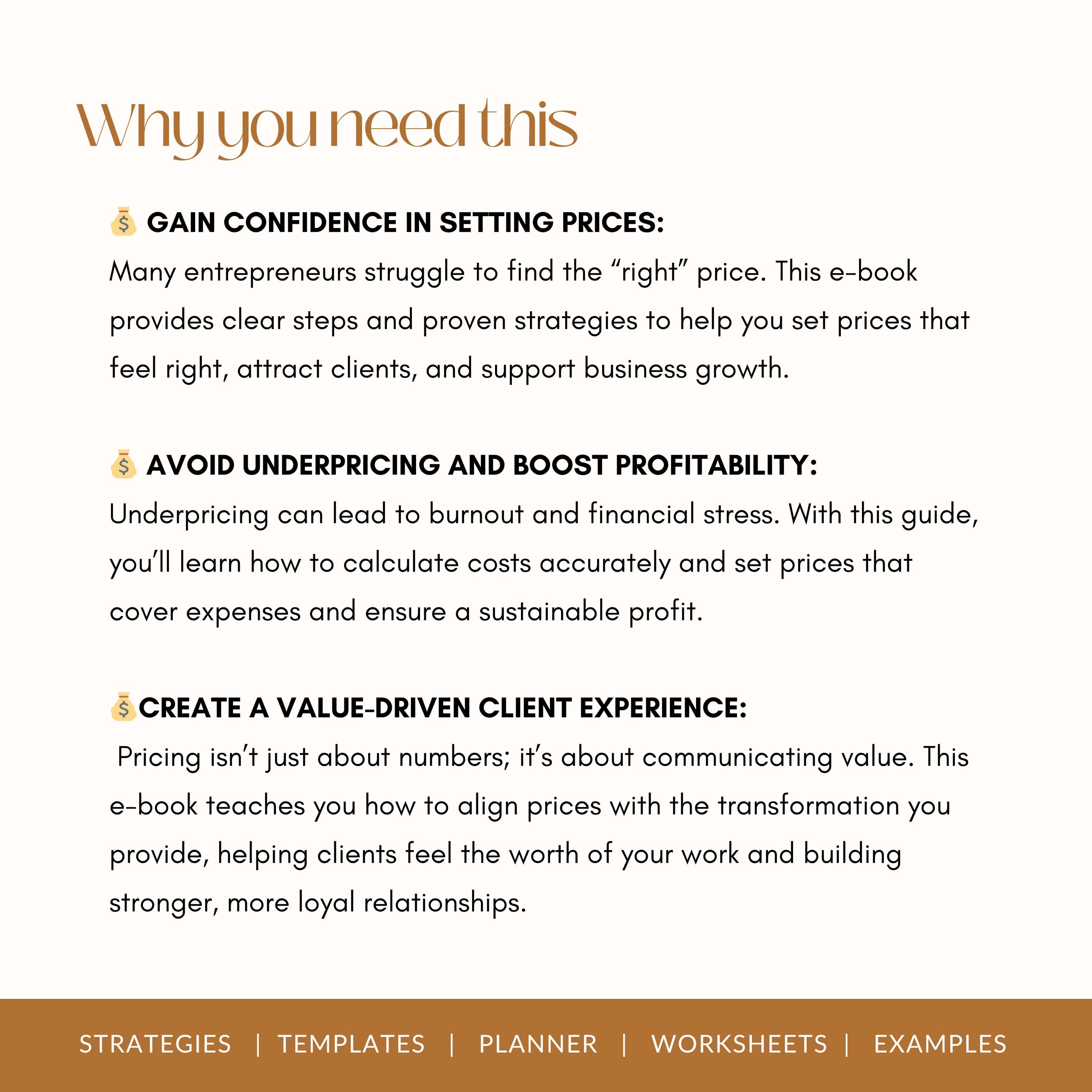 Pricing Guide & Workbook: Service Business Pricing Strategies (digital ...