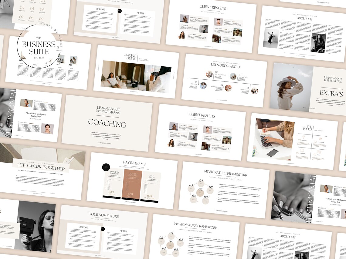 Editable Services & Pricing Guide Template, Edit on Canva, for Online ...