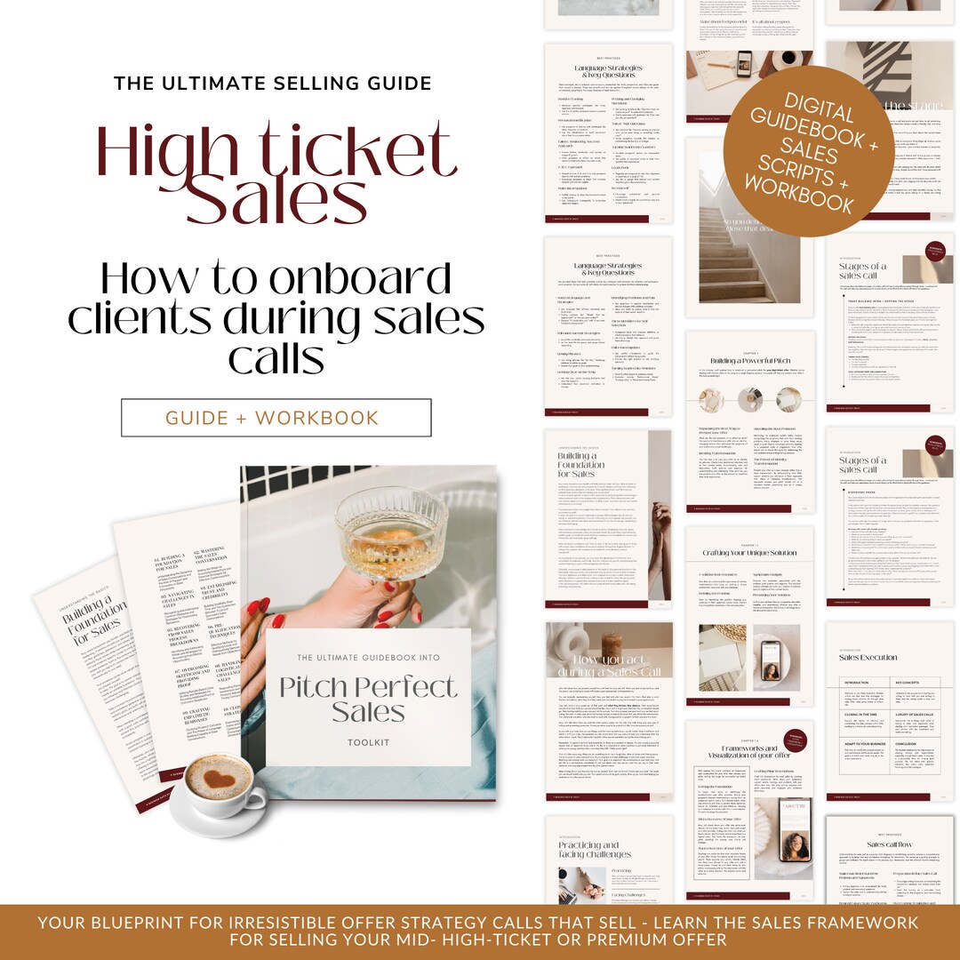 Sales Conversations Script Handbook | High Ticket Sales Online Sales Strategy | Sales Template ...