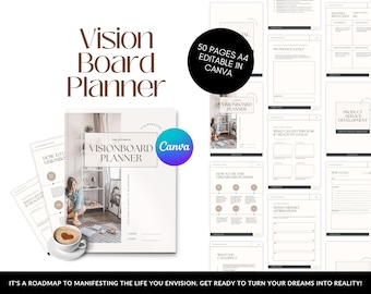 2025 Vision Board Printable - Etsy