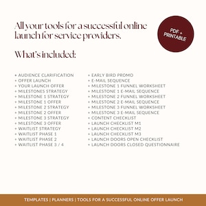 2025 Printable Online Offer Launch Planner Calendar for Course Creator ...