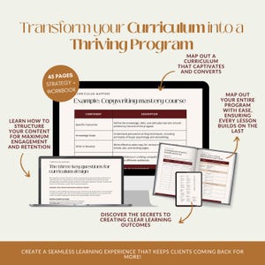 How to Curriculum Mapping Guide | Step-by-step Program Creation Workbook + Strategy | Digital E ...