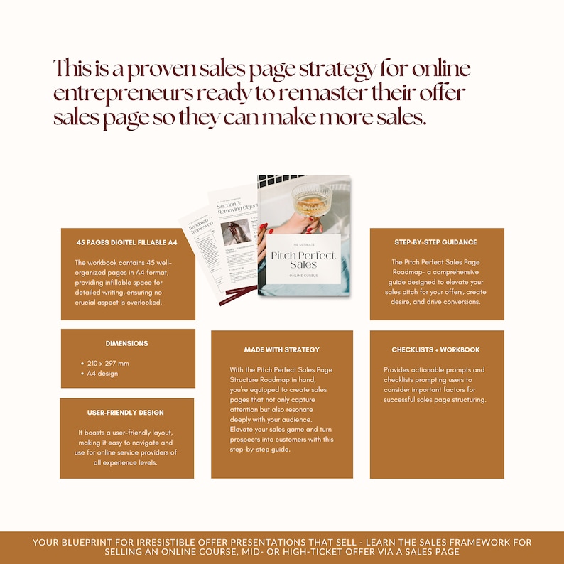 Sales Page Structure Blueprint | Fillable | Product Landing Page ...