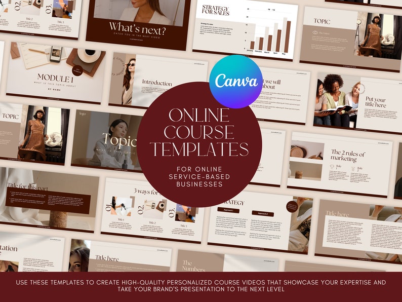 Online Course Sheets - Video Presentation Sheets | Canva Template ...