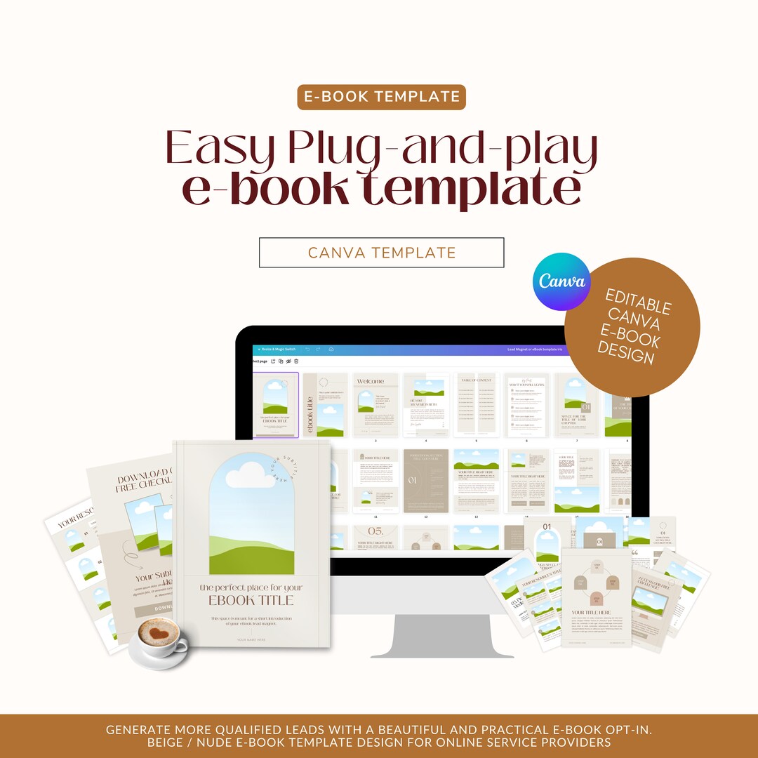 33 Pages Canva E-book Template | Editable Business Ebook | Canva ...