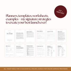 2024 Printable Online Offer Launch Planner Calendar for Course Creator ...