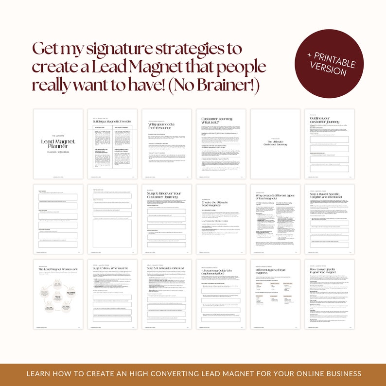 Lead Magnet Freebie E-book Roadmap | Email List Marketing | Marketing ...