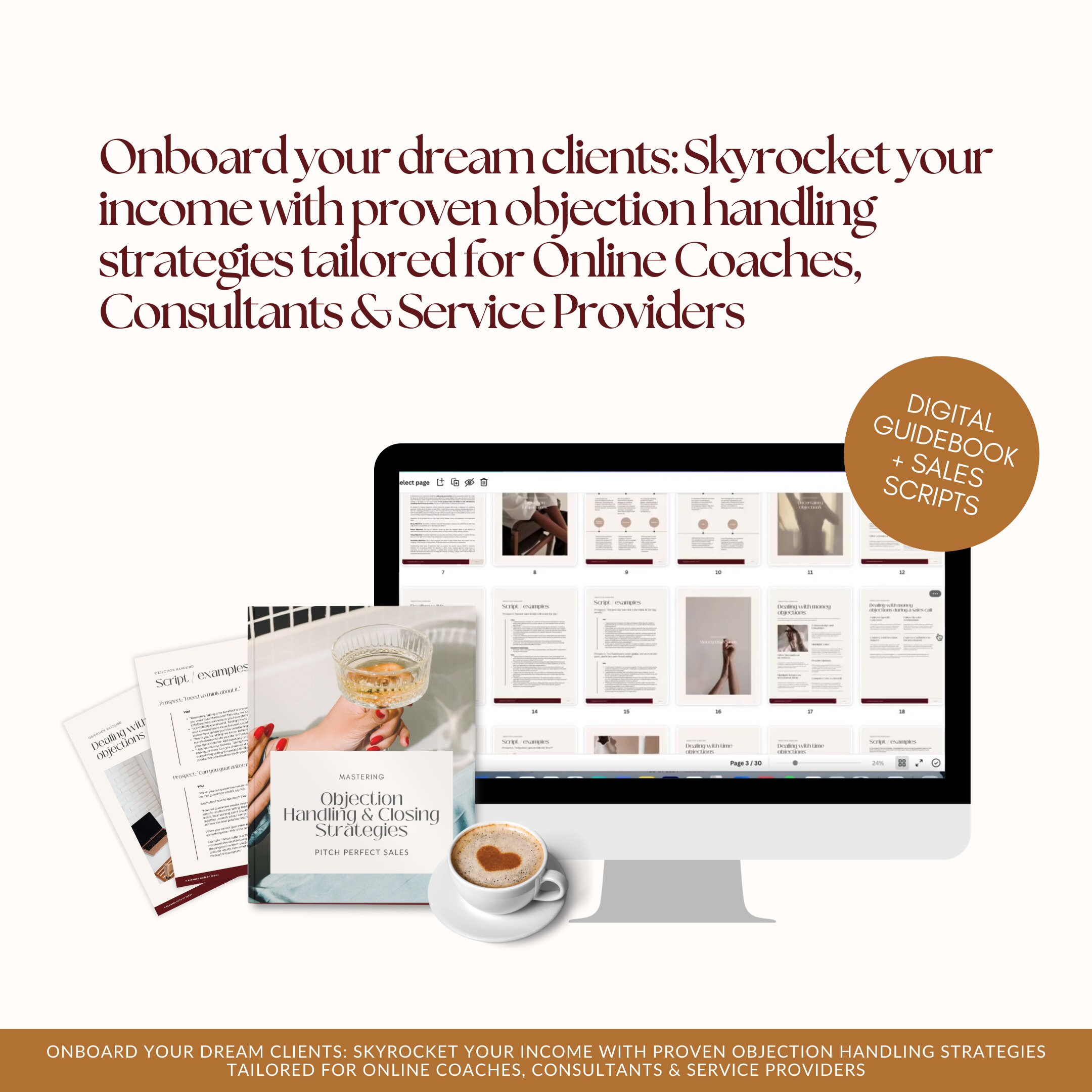 Sales Conversations Script Handbook | Objections High Ticket Sales ...