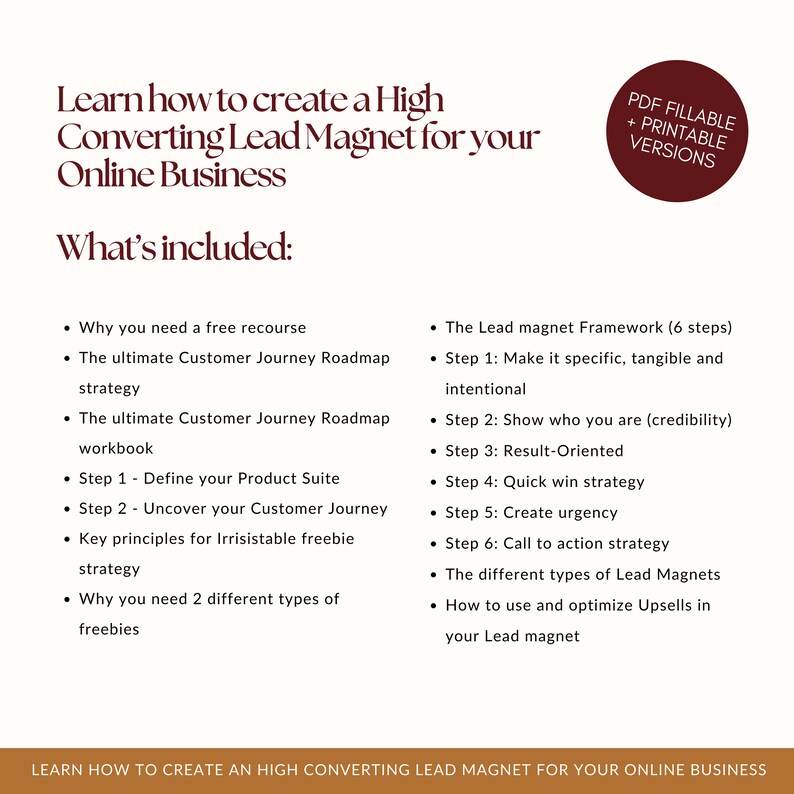 Lead Magnet Freebie E-book Roadmap | Email List Marketing | Marketing ...