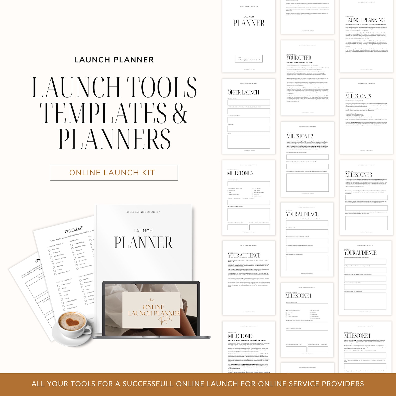 2025 Printable Online Offer Launch Planner Calendar for Course Creator | Coaches | Creator ...