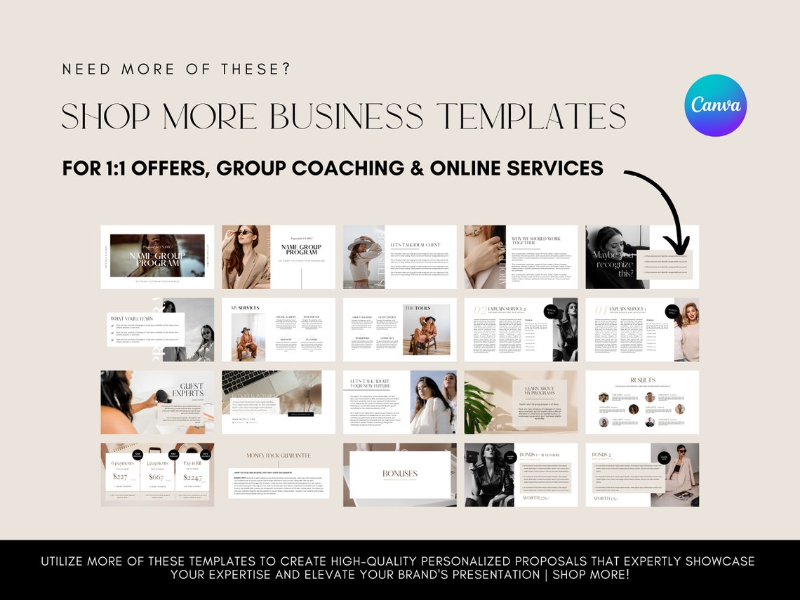 Editable Services & Pricing Guide Template Edit on Canva 25 - Etsy