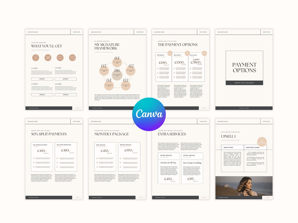 Client Onboarding Guide Template Canva Template New Client Welcome Packet Client Contracts
