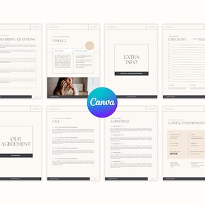 Client Onboarding Guide Template | Canva Template | New Client Welcome ...