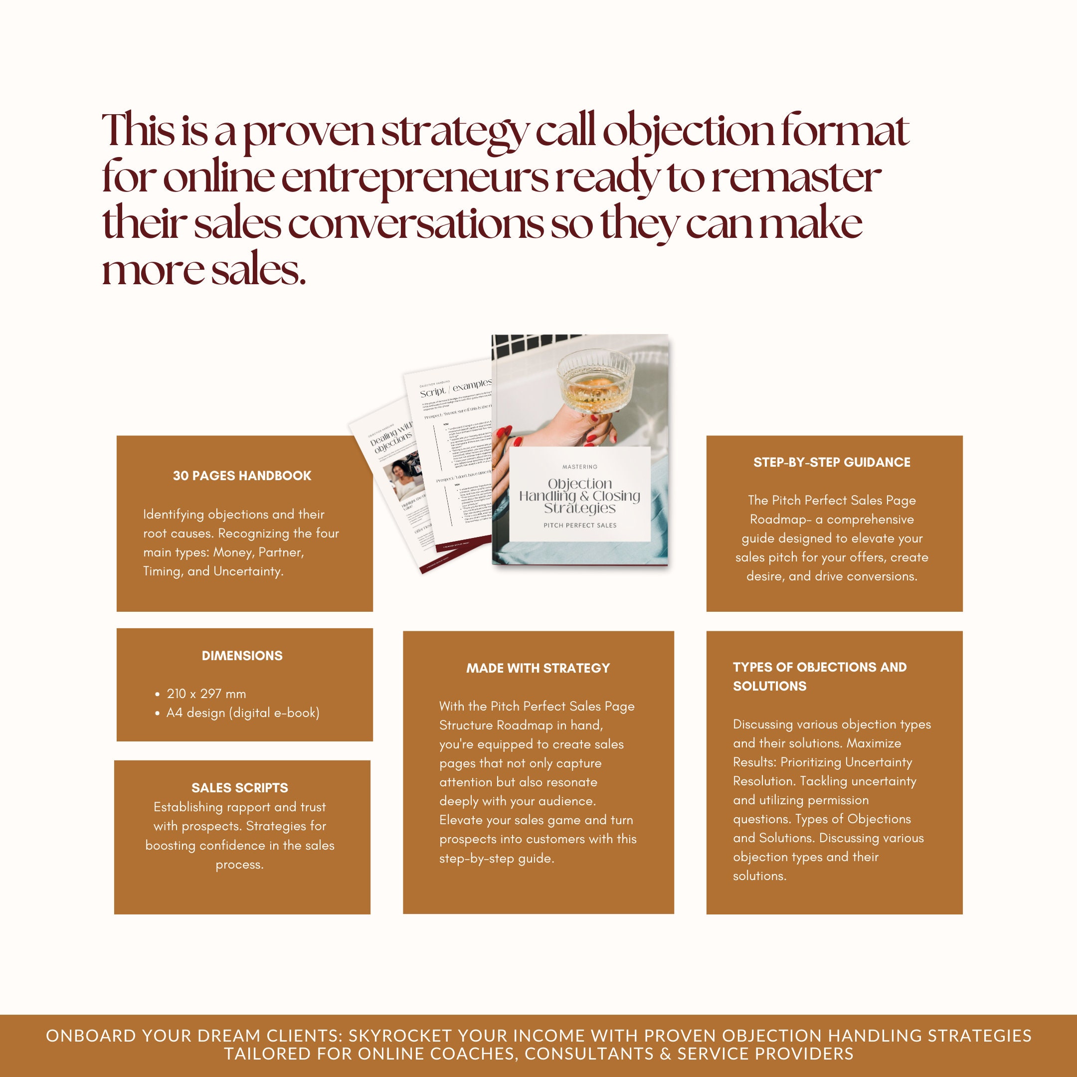 Sales Conversations Script Handbook | Objections High Ticket Sales ...