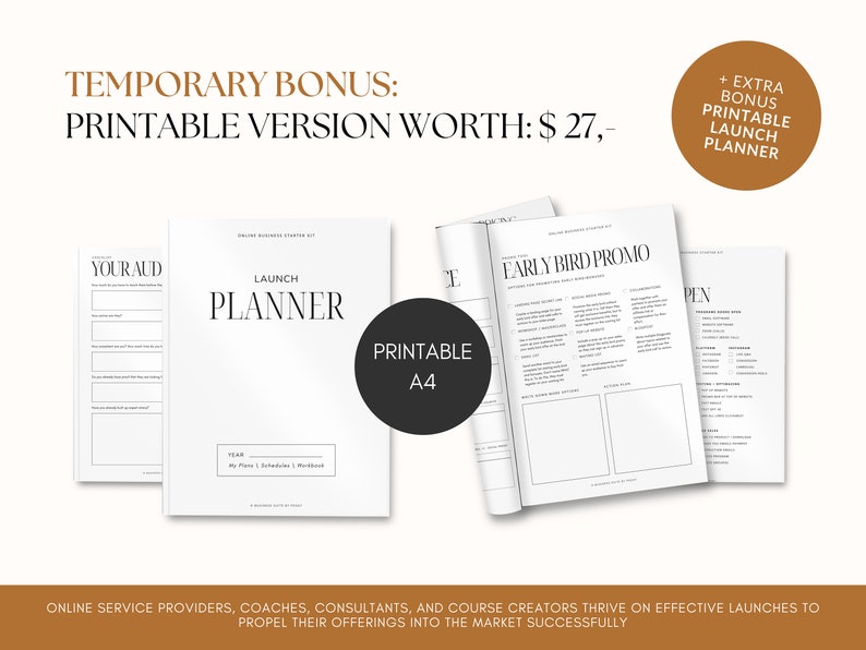 Notion Launch Template | Planner | Online Business Service Providers ...