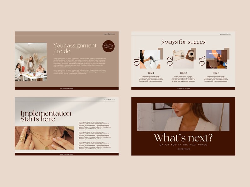 Online Course Sheets - Video Presentation Sheets | Canva Template ...