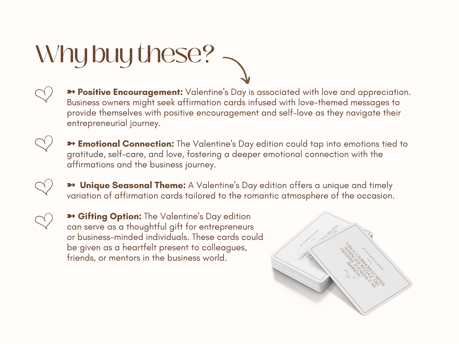 Valentine's Day 50 Business Affirmation Cards: Love / Entrepreneurial ...