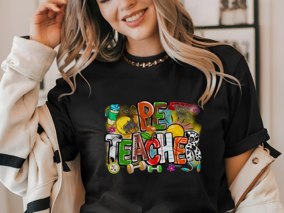 PE Teacher Tshirt, Physical Education Tee, Graffiti Design, PE Coach ...