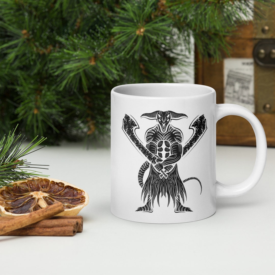 Dark Souls Capra Demon White Glossy Estus Mug - Etsy