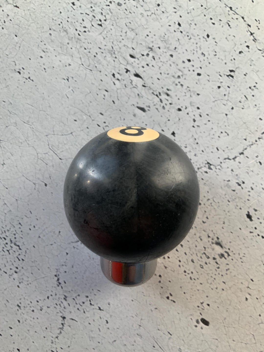 8 Ball Shifter Knob. 1970s Authentic Original. Pool Billiard Ball ...