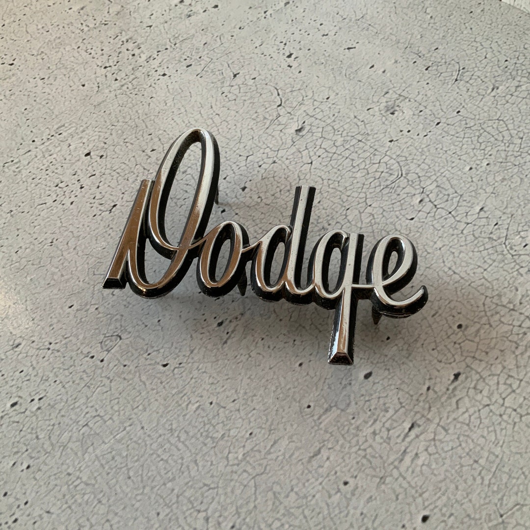 1968-70 Dodge Dart Hood Emblem. Except 69 GT Hood. Dodge Script 2786482 ...
