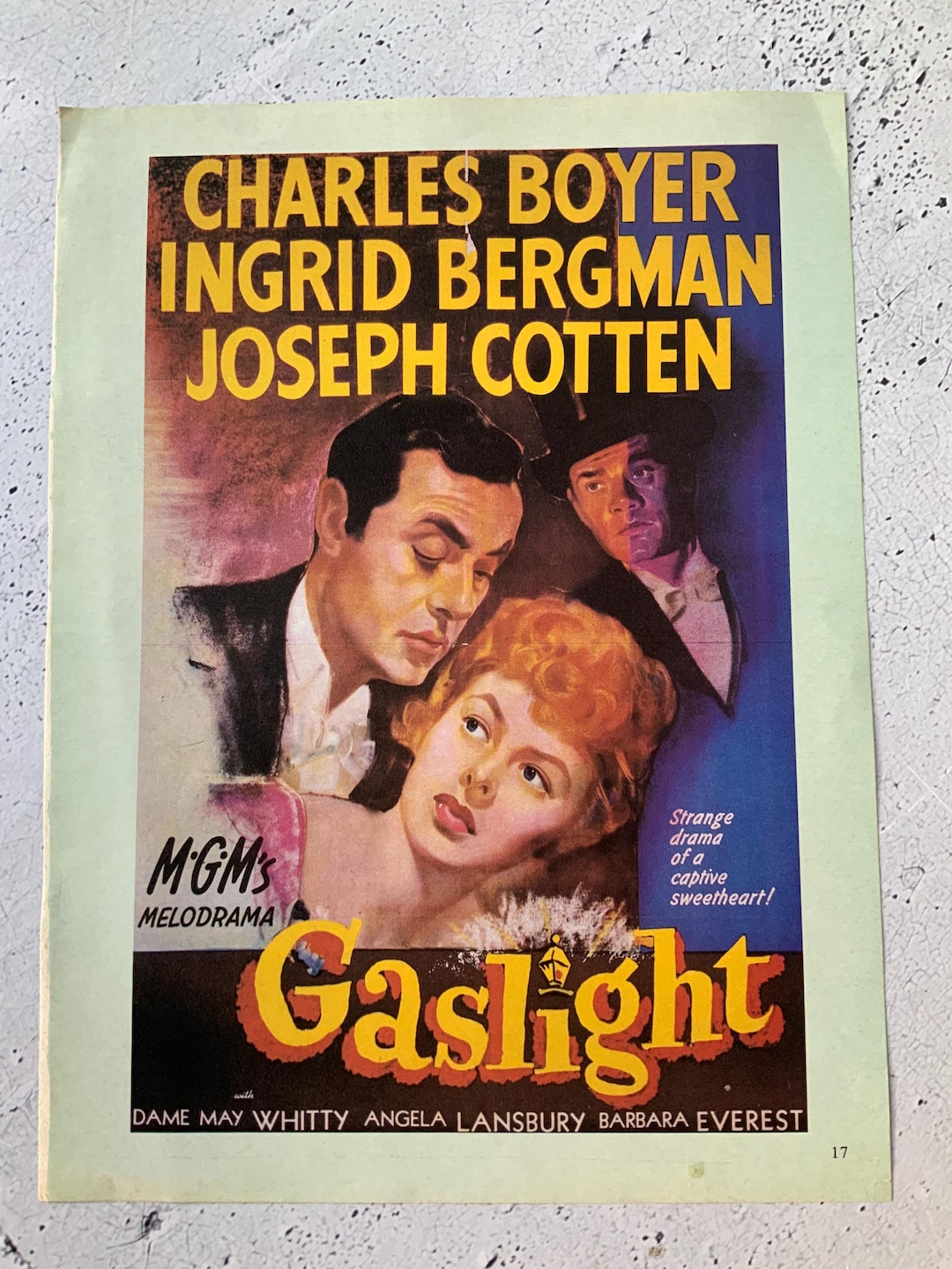 Gaslight Movie (1944) Placard. Psychology Term Origin: Gaslighting ...