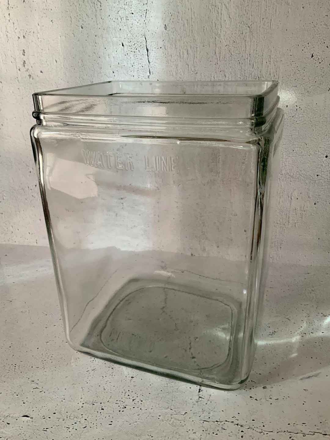 Glass Wet Cell Battery Jar. Antique Square Glass Battery. Turn of ...