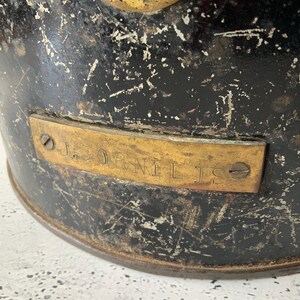 Military Hat Box. 1870’s/80’s. Aceh War. Metal and Brass Hinged Hat Box ...