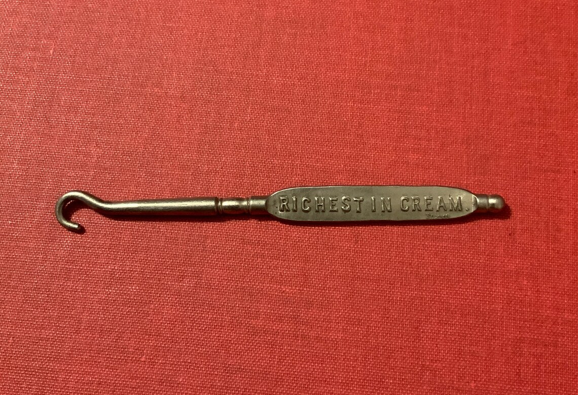 Antique Nestles richest in Cream Button Hook. Rare. Apparel Item. Boot ...