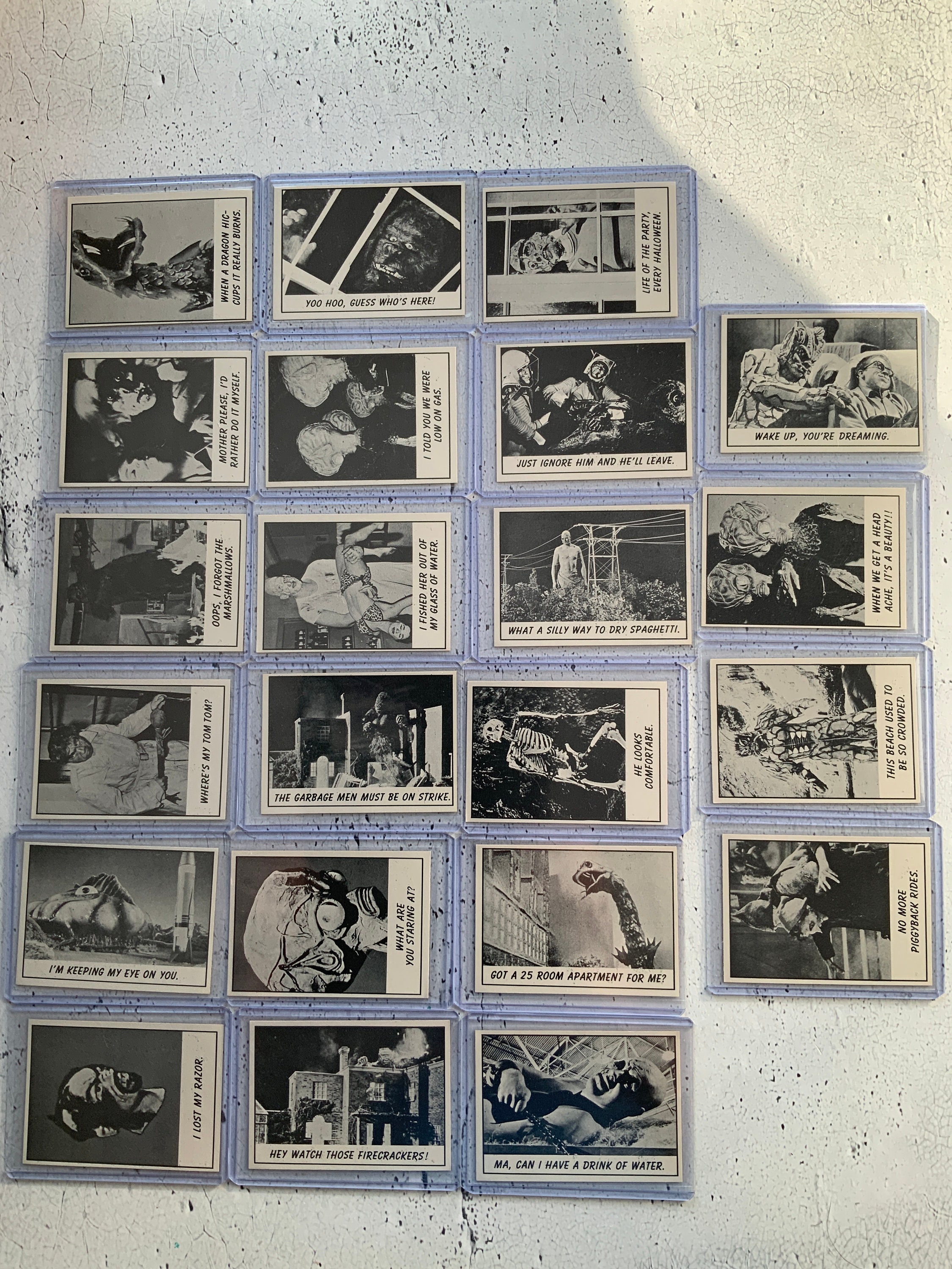1966 Monster Laffs Card Set. 66 Cards. Double Sheathed Condition Topps ...