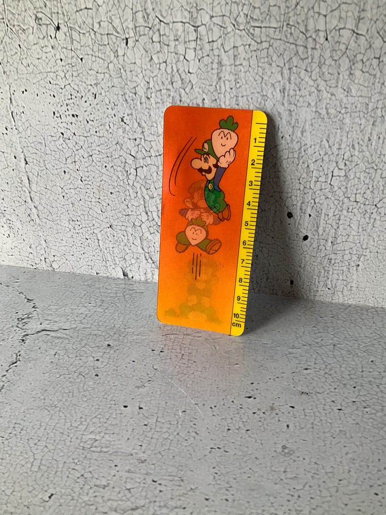 1991 Mario Nintendo Magic Motion Ruler. General Mills. Nintendo ...