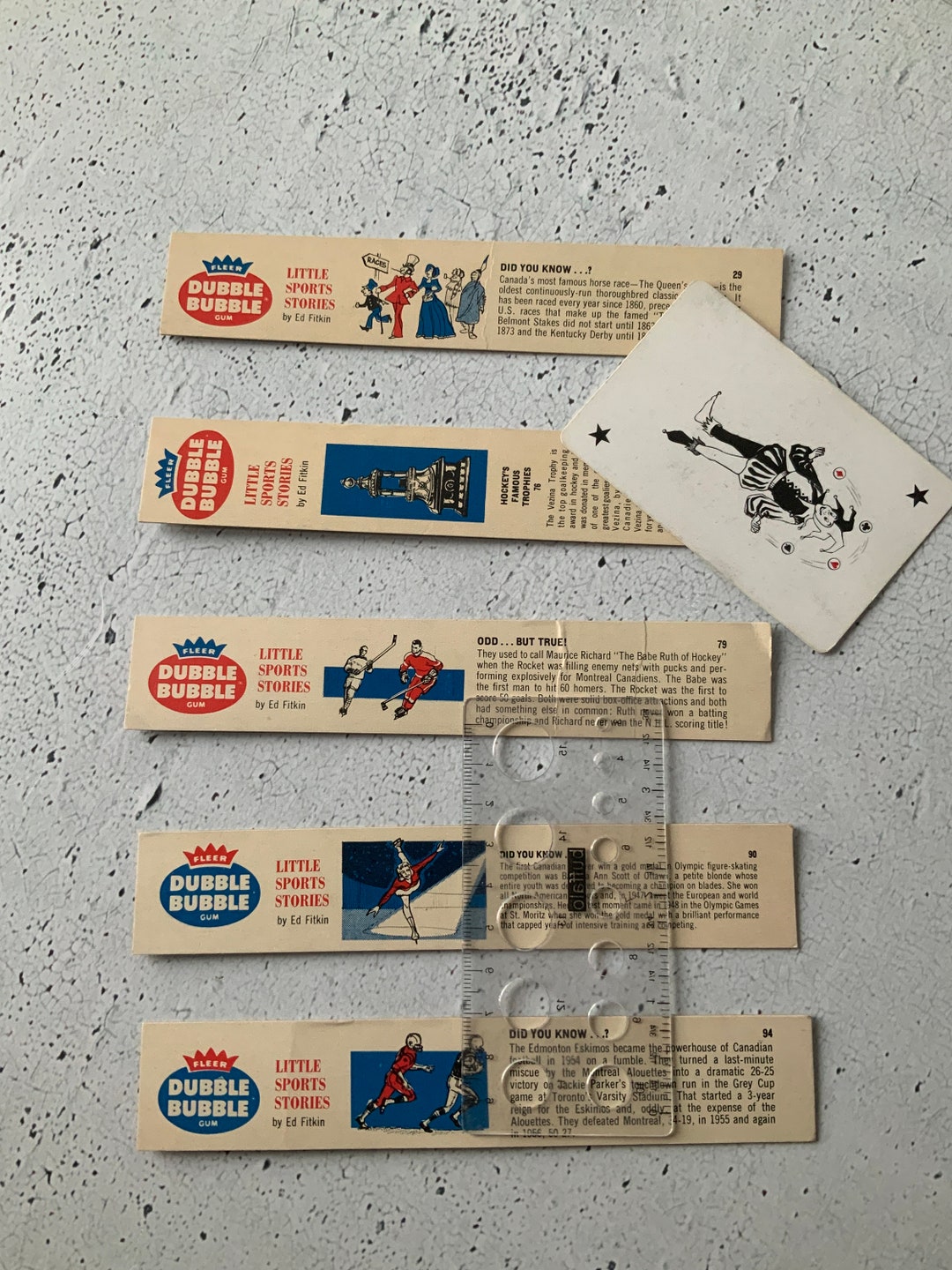 Dubble Bubble Little Sports Stories. Rare. Gum Insert Cards. Pick One ...