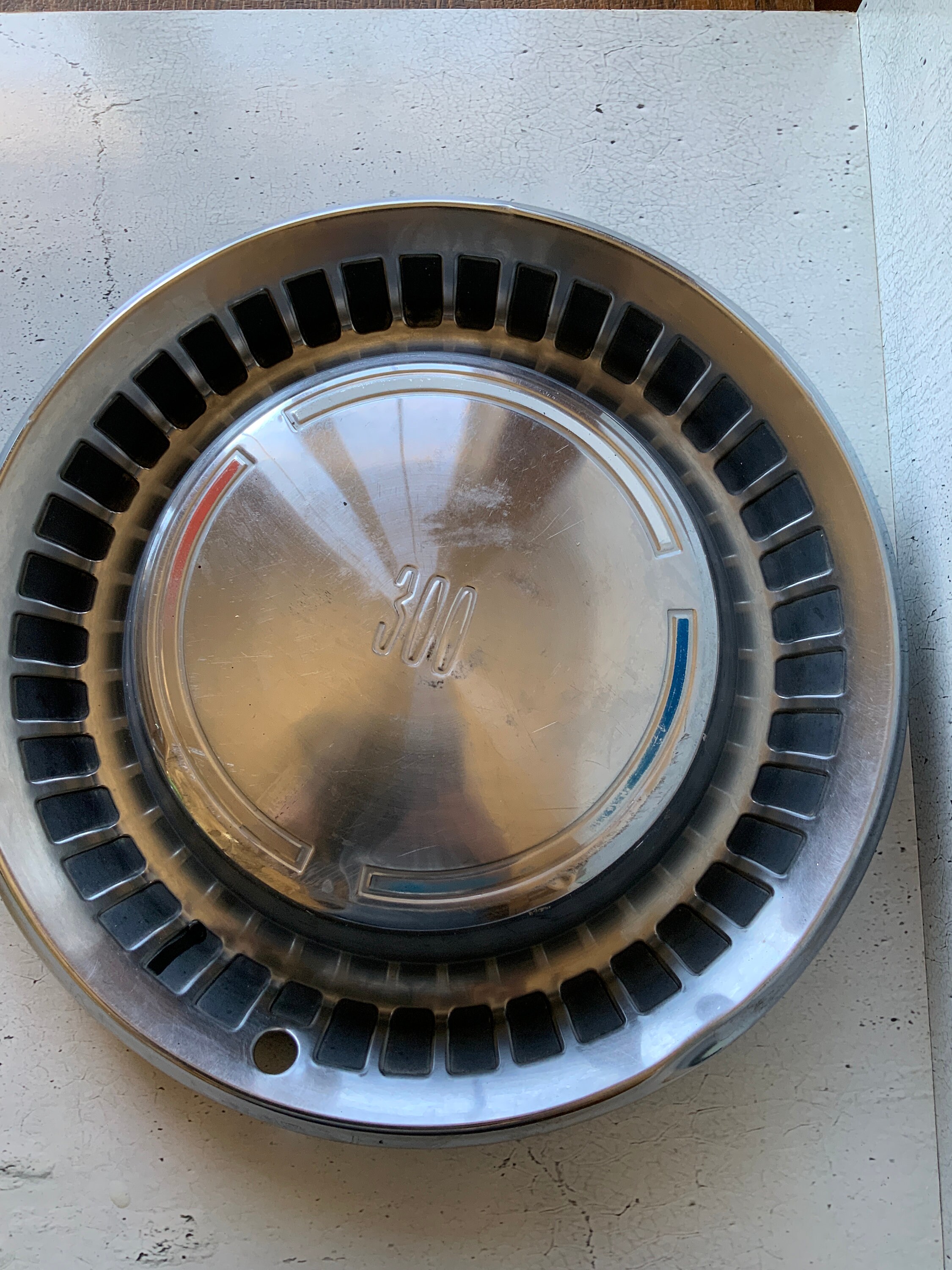 70 Chrysler 300 Hubcaps. Vintage Auto Trim. Mopar. Pair of Hubcaps ...