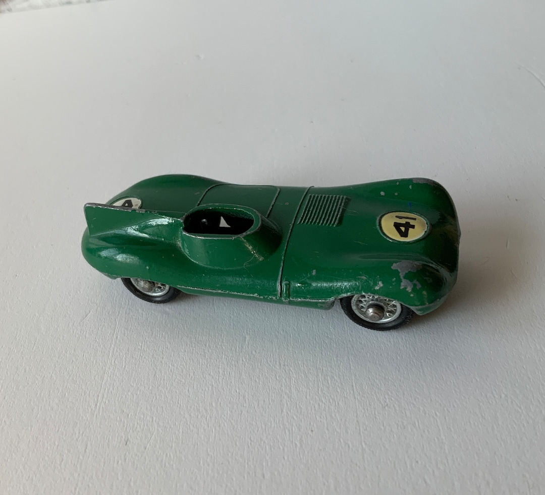Lesney D Type Jaguar. No. 41. Toy Car. Green. Made in England. Dinky ...