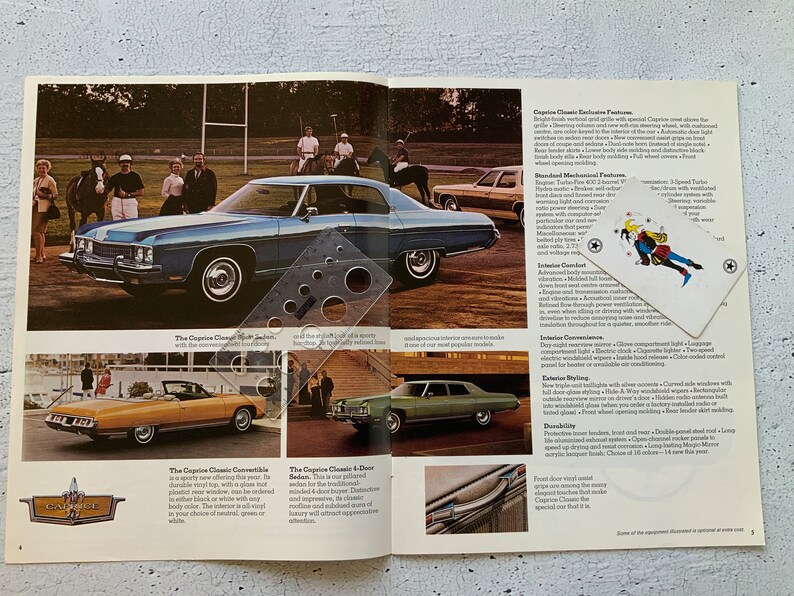 1973 Chevrolet Cars Brochure. Very Cool. Impala. 73 Bel Air. - Etsy