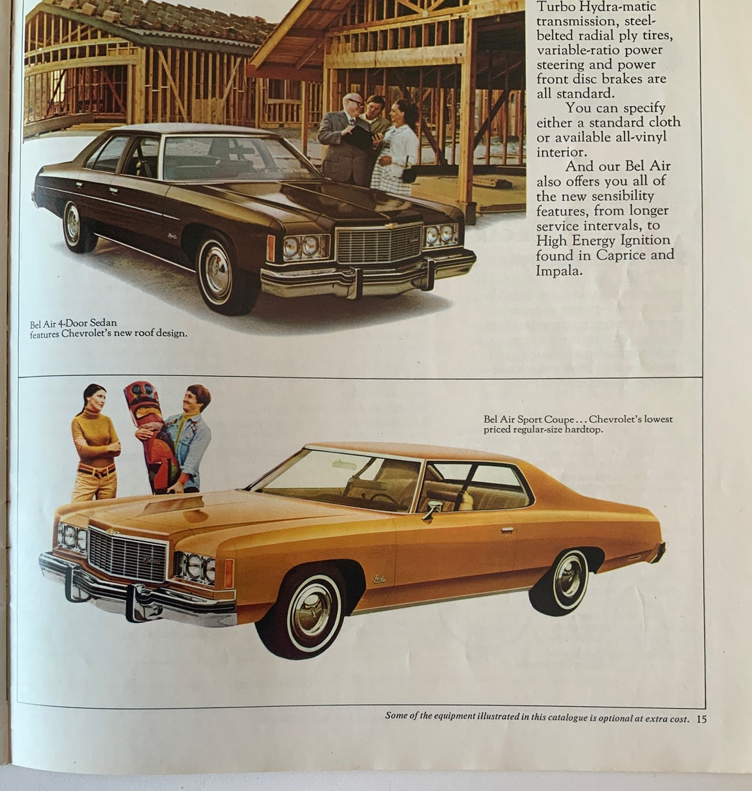 1975 Chevrolet Car Brochure. - Etsy