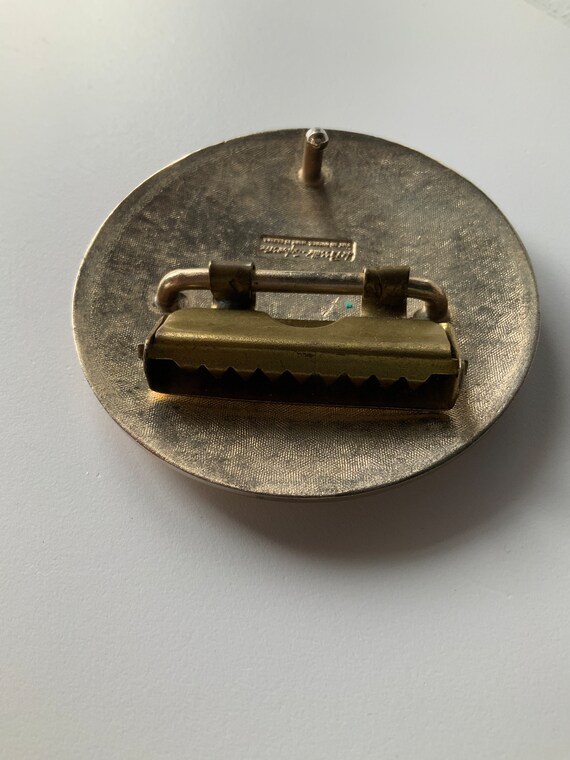 de Pastille Sylvestre Enamel belt buckle. Bullseye. G… - Gem