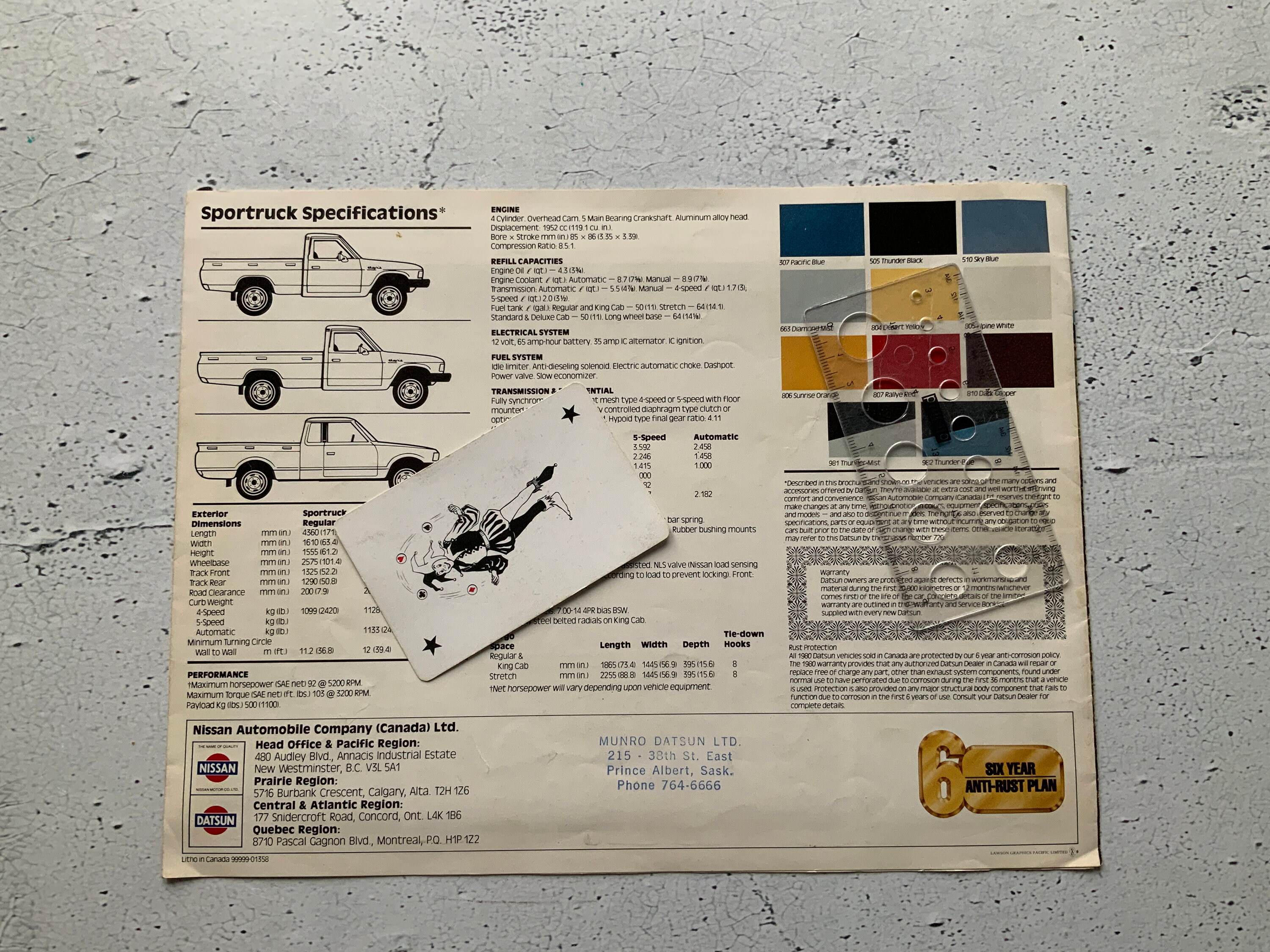 1980 Datsun Sportruck Brochure. Auto Brochure. Vintage Datsun Nissan. 1 ...