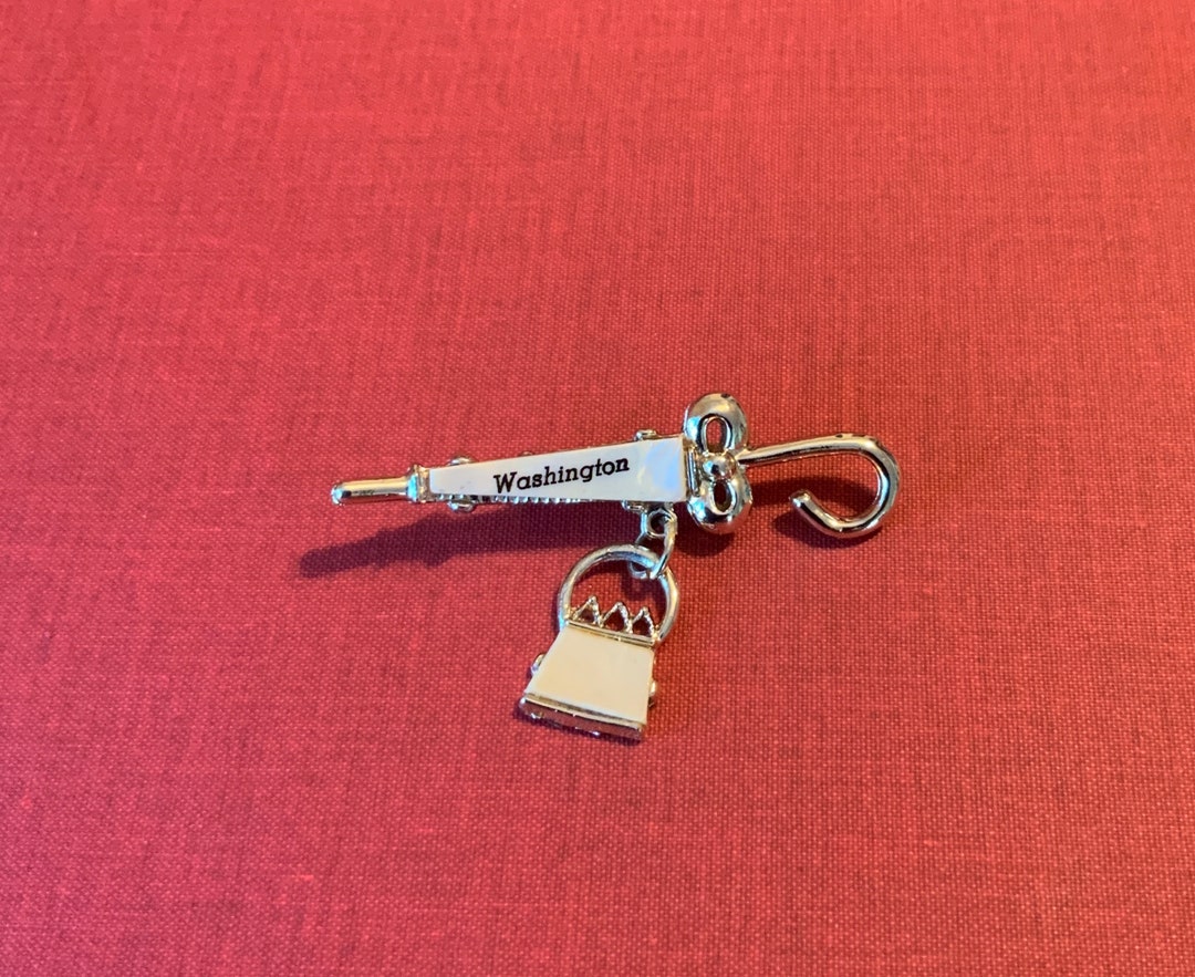 Washington Pin. Petit Point Style. Vintage Jewelry. Pin Brooch. Mother ...