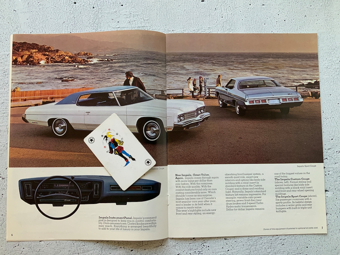1973 Chevrolet Cars Brochure. Very Cool. Impala. 73 Bel Air. - Etsy