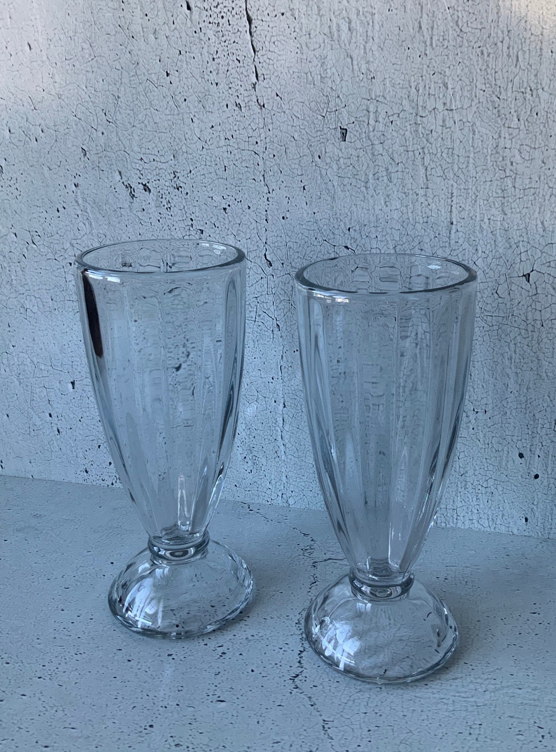 50’s Style Soda Glass Pair. Vintage Soda Cups. Soda Shoppe. Soda Jerk ...