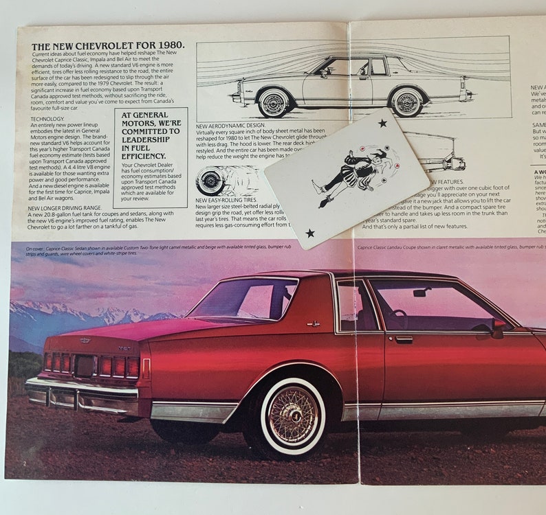1980 Chevrolet Car Brochure. Impala. Caprice Classic. Wagons. Vintage ...