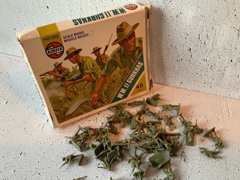 WWII Gurkhas. MPC Soldiers. Plastic Army Men. Military Toys. H0/00 ...