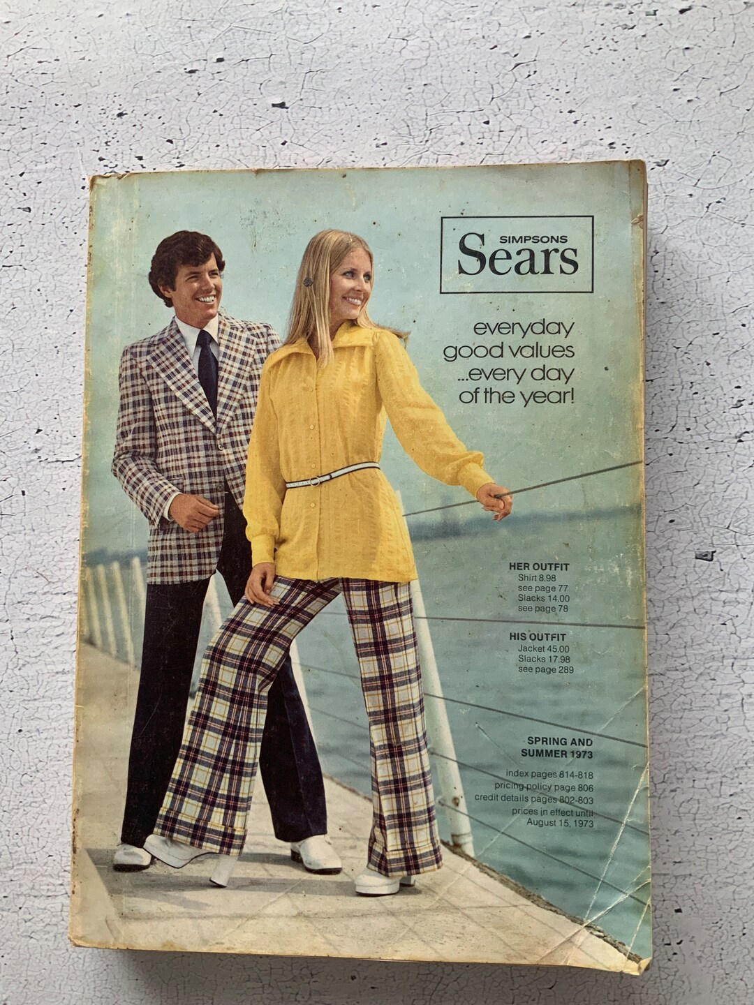 Spring and Summer 1973. Simpsons Sears. Kenmore. Perma-prest. Drylon ...