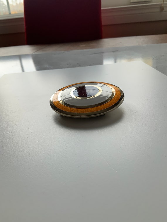 de Pastille Sylvestre Enamel belt buckle. Bullseye. G… - Gem